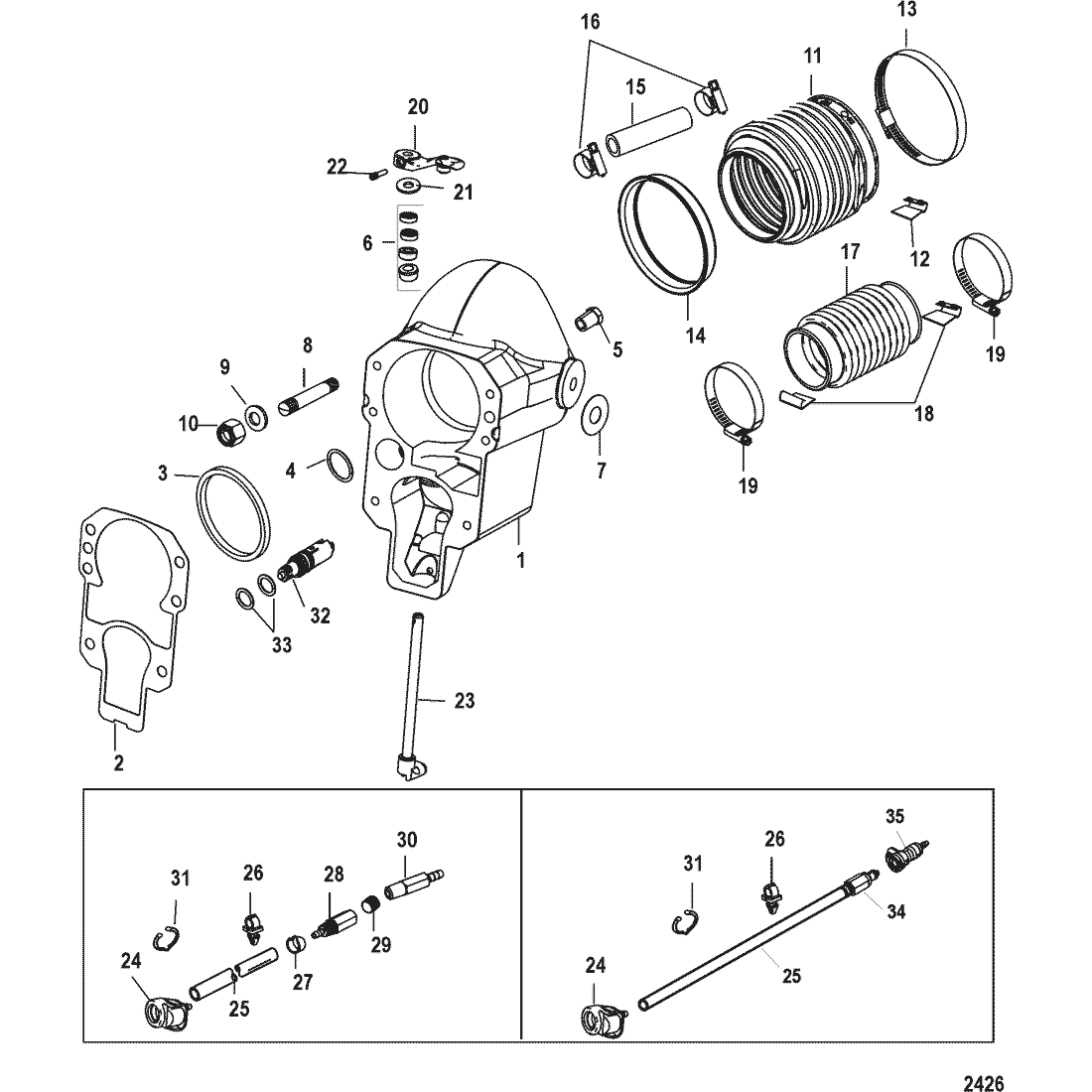 Genuine Mercury Marine parts, large inventory, fast shipping