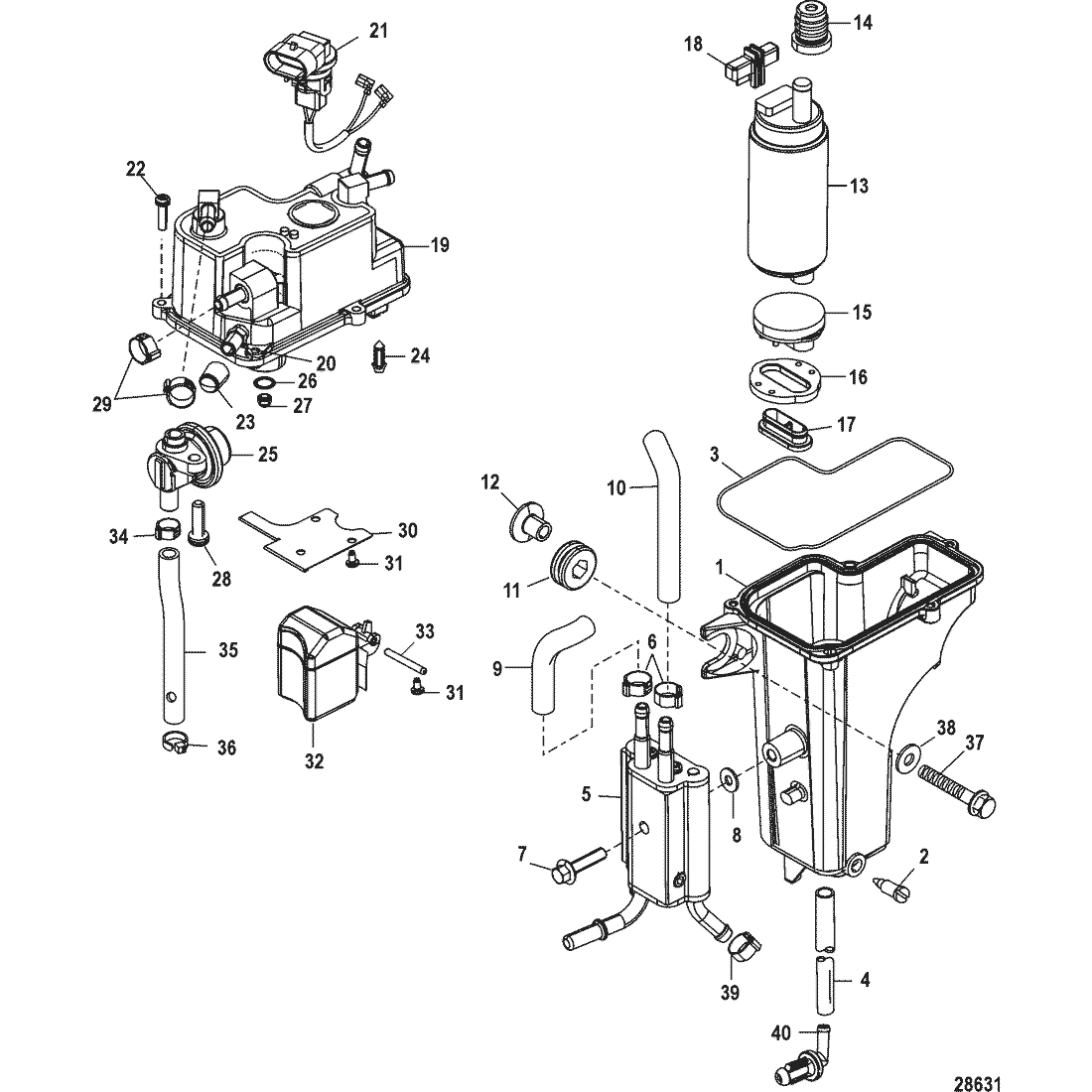 Genuine Mercury Marine parts, large inventory, fast shipping