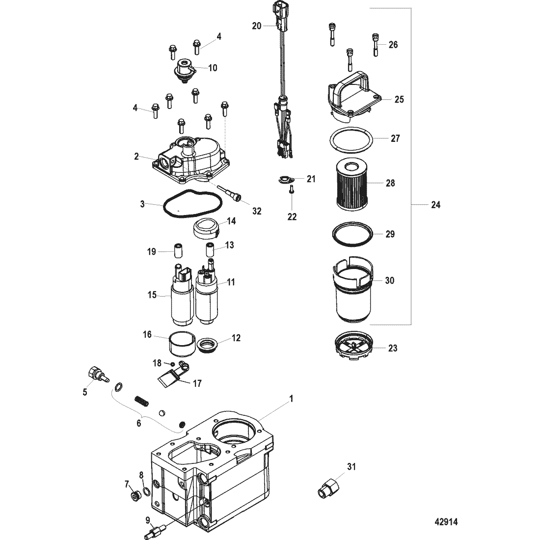 Genuine Mercury Marine parts, large inventory, fast shipping