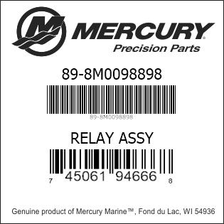 Genuine Mercury Marine parts, large inventory, fast shipping. Mercury ...