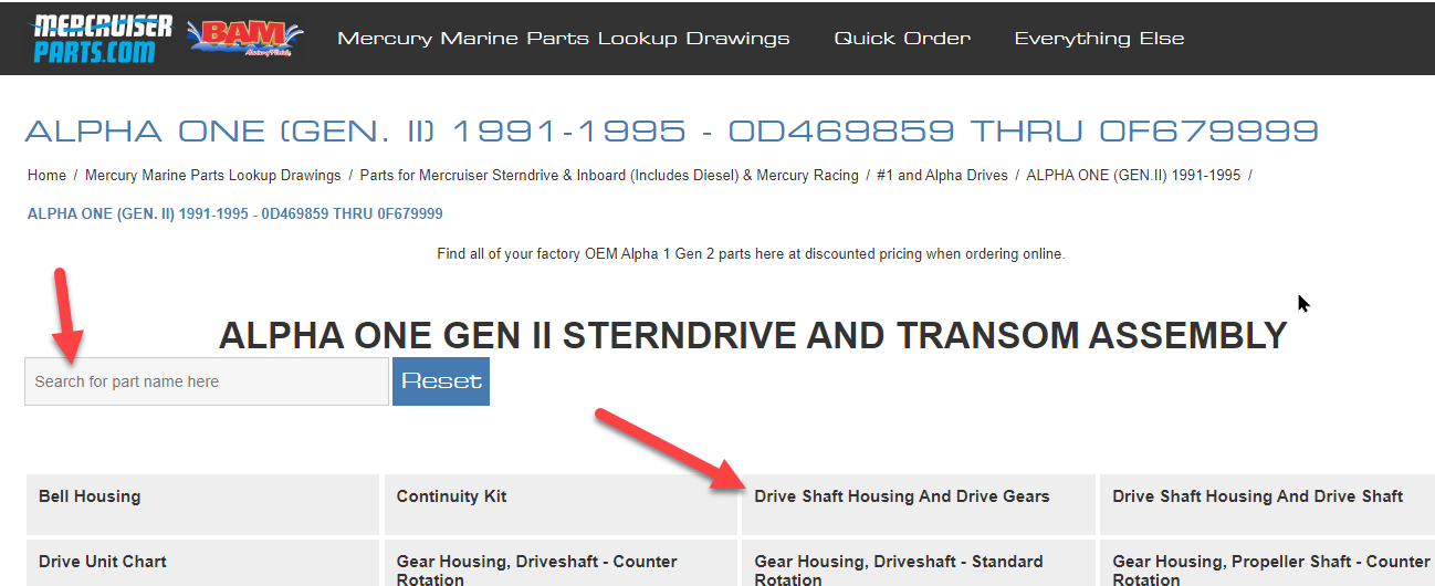 Genuine Mercury Marine parts, large inventory, fast shipping. Mercury ...